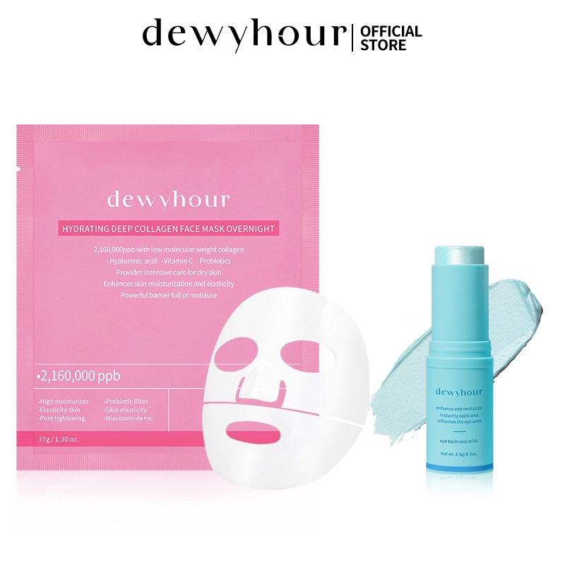 dewyhour Set Eye Balm Cool Stick And 2,160,000ppb Deep Collagen ...