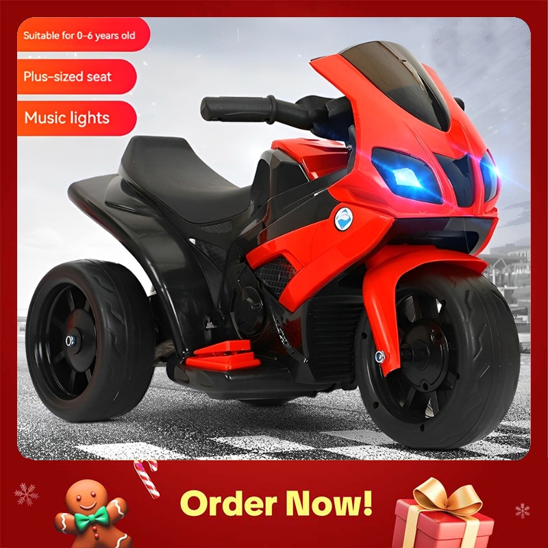 Rechargeable Children's Electric Motorcycle with Infant Seat - Three ...
