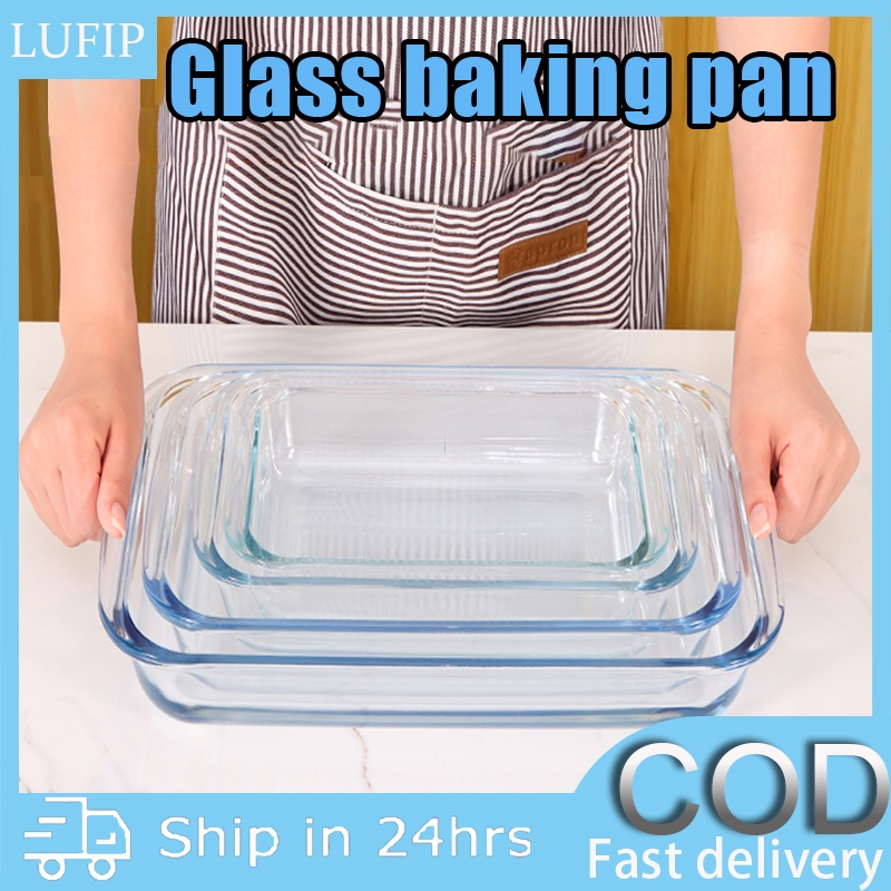 glass pan Rectangular glass pan Set lasagna, leftovers, cooking ...