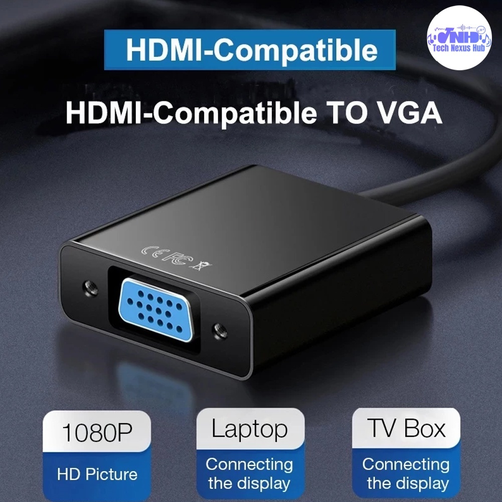 HDMI to VGA Cable Adapter HDTV/Computer/Projector Converter Cable ...