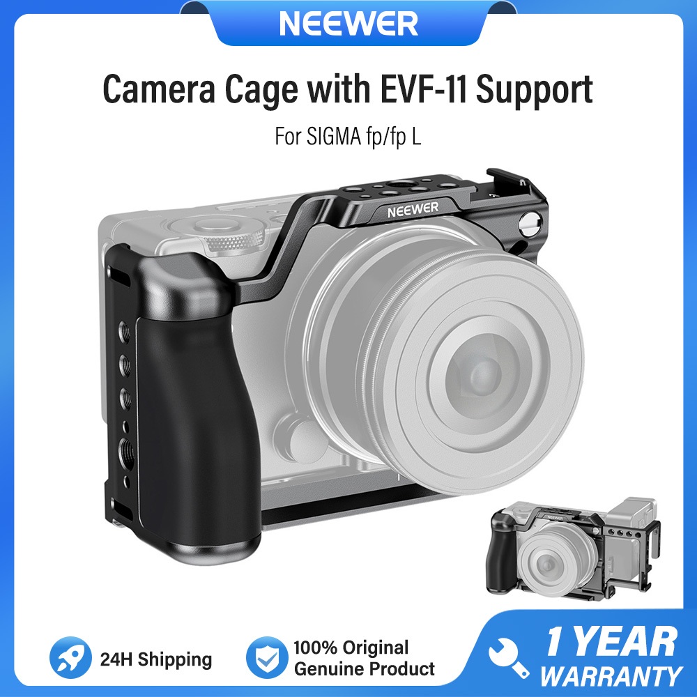 NEEWER Cage for fp/fp L Metal Camera Cage with EVF-11 Support 1/4" & 3/8" Threads Arca Quick ...