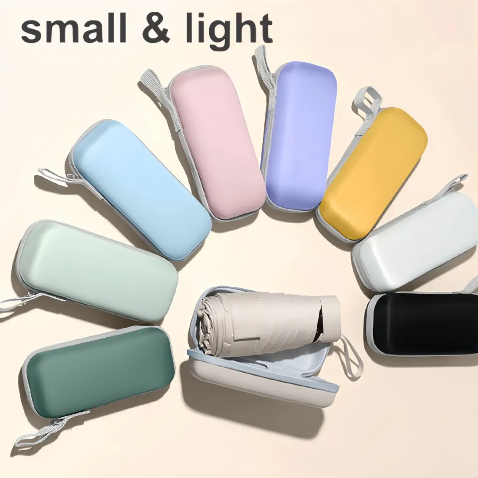 Mini Umbrella macaron color pocket UV Protection Sunny and Rainy ...