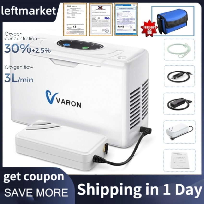 ⭐Local Warehouse+COD⭐ 3L/min Portable Oxygen Concentrator with Battery ...