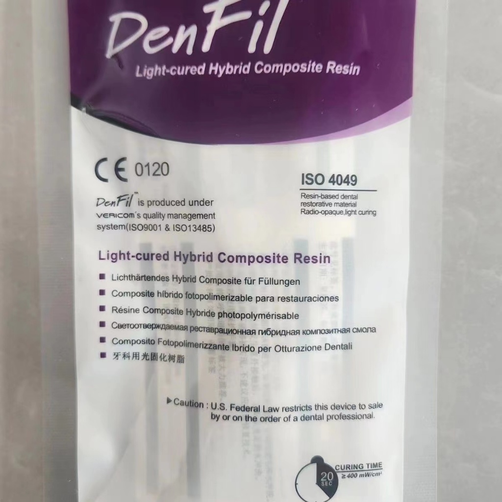 4g/Pcs Vericom Denfil Light Cured Hybrid Composite Resin Dental ...