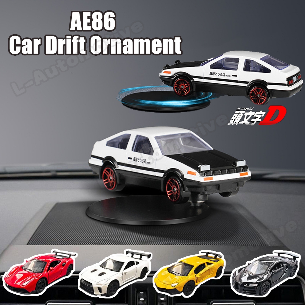 Toyota AE86 car drift ornament Racing Car Figure Dashboard Drift Car ...