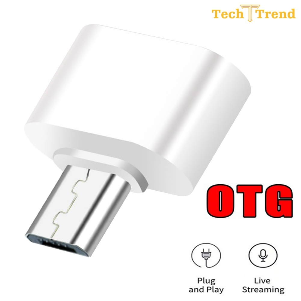 2-IN-1 PORTS USB To Android Adapter Microphone Adapter OTG Charging ...