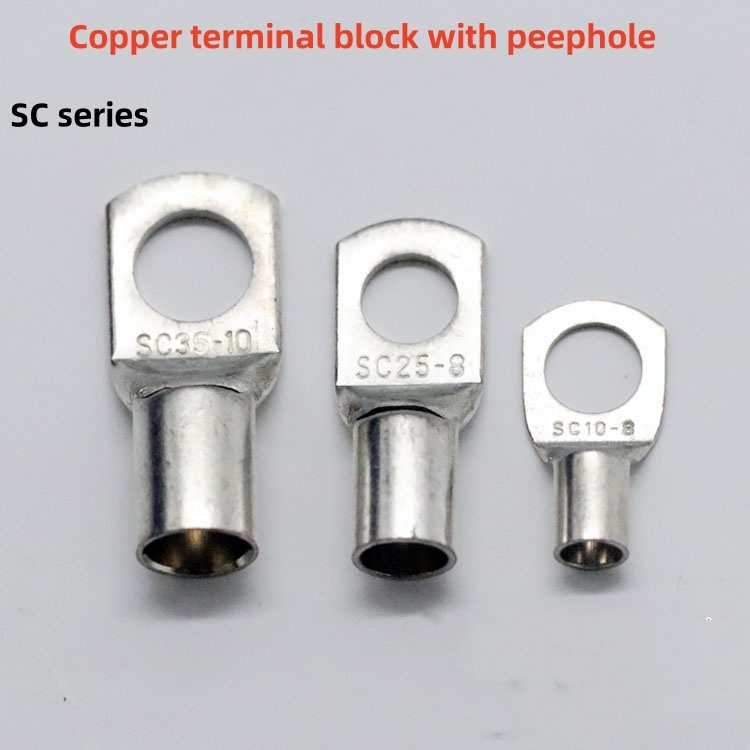 SC6-6 SC95-12 series peephole copper terminal wire short copper ...