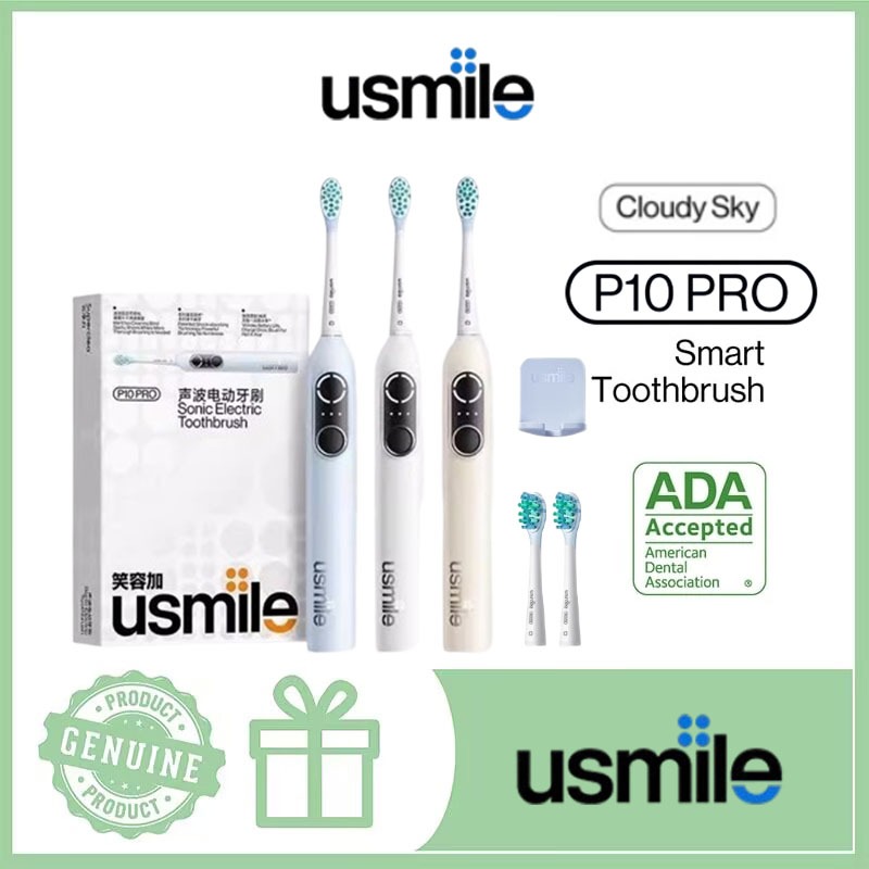 usmile P10 Pro Sonic Electric Toothbrush, 180 day long battery, waterproof IPX8, intelligent ...
