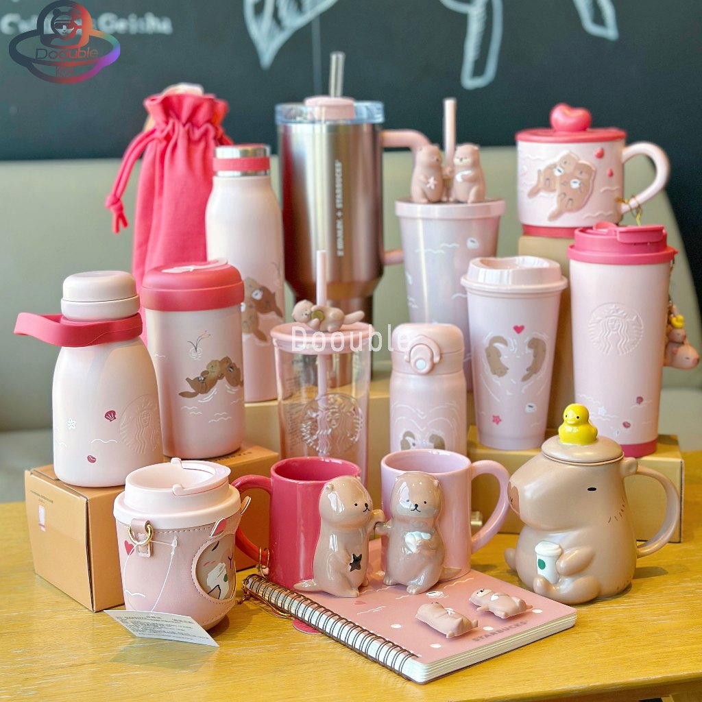 Starbucks China 2025 Valentine's Day Collection Cute Pink Capybara ...