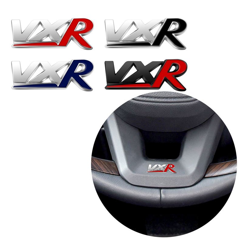 3D Small Metal Car Interior VXR Logo Sticker Auto Steering Wheel Center ...