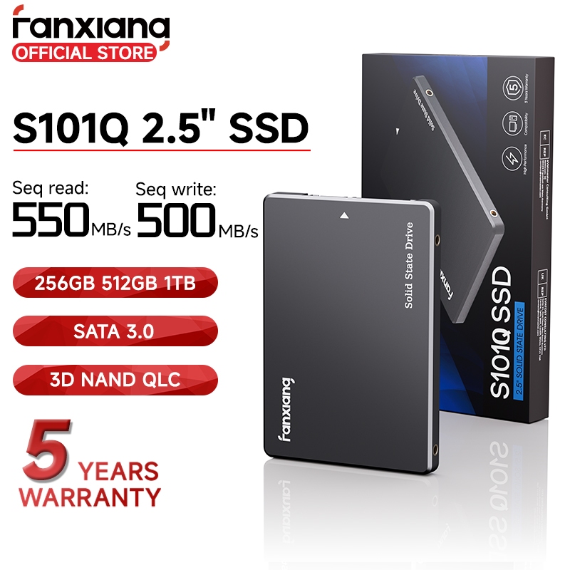 Fanxiang S101Q 2.5″ SATA SSD 256GB 512GB 1TB QLC 550MB/s Solid State ...