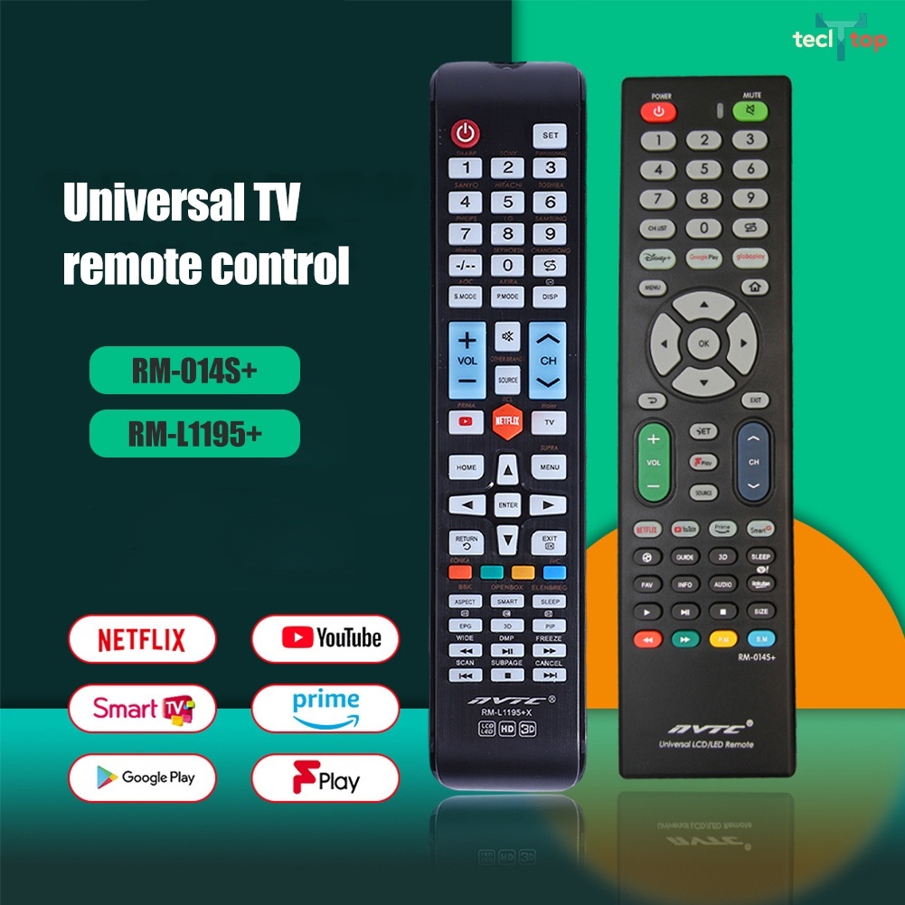 RM-L1195+X/RM-014S+ Remote Control Universal Remote Control for Smart LED/LCD TV Television Home ...