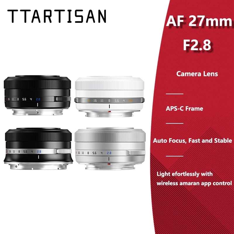 TTArtisan 27mm F2.8 Camera Compatible With XF-Mount Cameras Lens Auto Focus APS-C Lens For Fuji ...