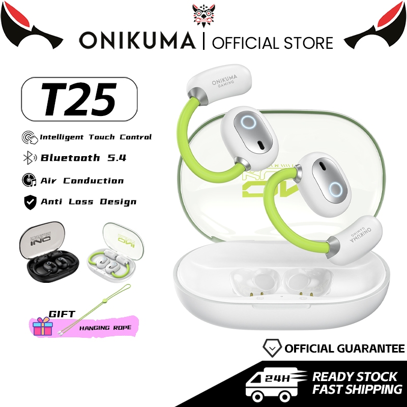 ONIKUMA T25 Air Conduction Earphones Open-Ear Wireless Earbuds ...