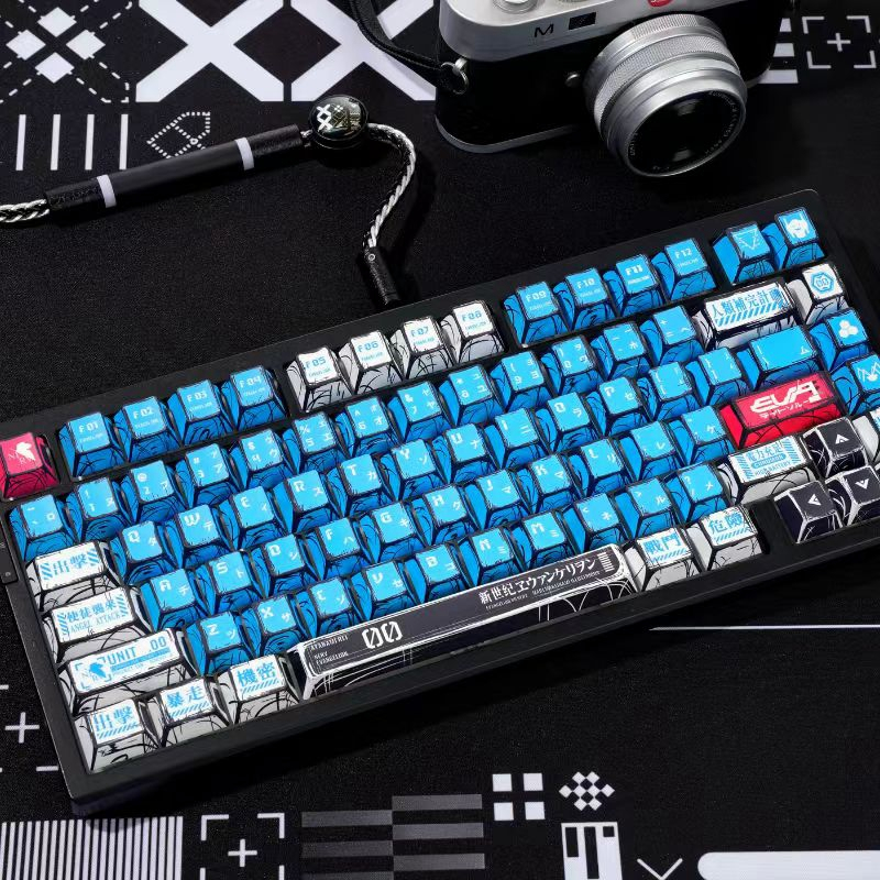【ONLY KEYCAP】EVA00 Manga Keycap 130 Keys Cherry Profile PBT Dye-sub For ...