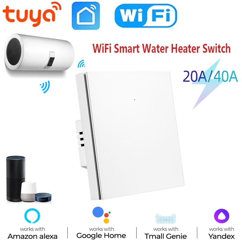 Tuya WiFi Smart Water Heater Boiler Switch EU 220V 20A/40A 4000W/8000W ...