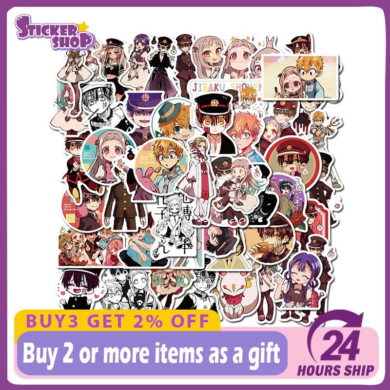 50pcs Toilet-Bound Hanako-Kun Anime Stickers Waterproof Sticker for ...