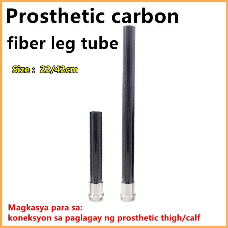 Carbon Fiber Leg Tube 22/42cm Fake Limb Stainless Steel Thigh Calf ...