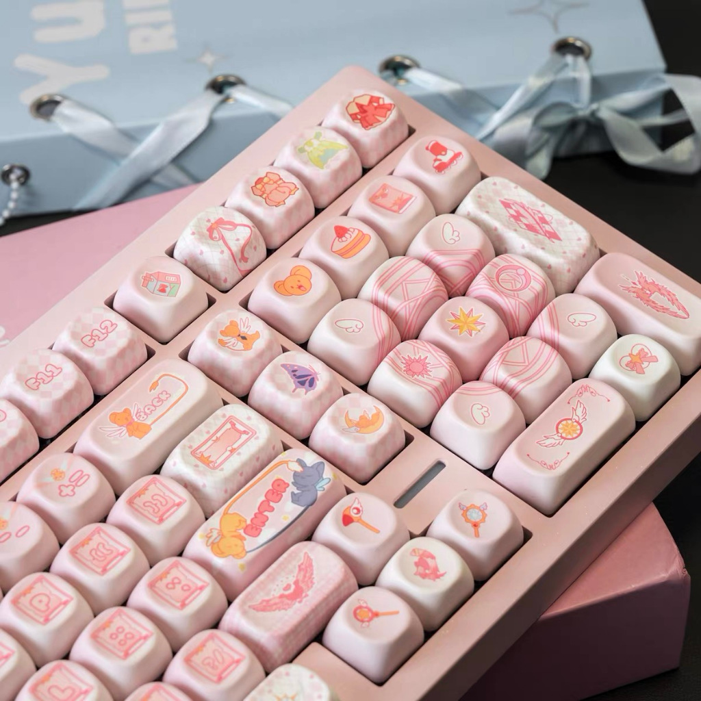 Illuminate Magical Girl Keycaps 128 Keys MOA Height PBT Material Keycap ...