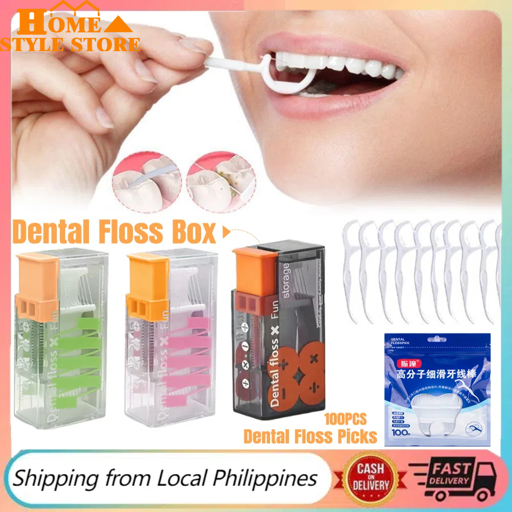 Portable Dental Floss Box With Automatic Dispenser Dental Floss Storage ...
