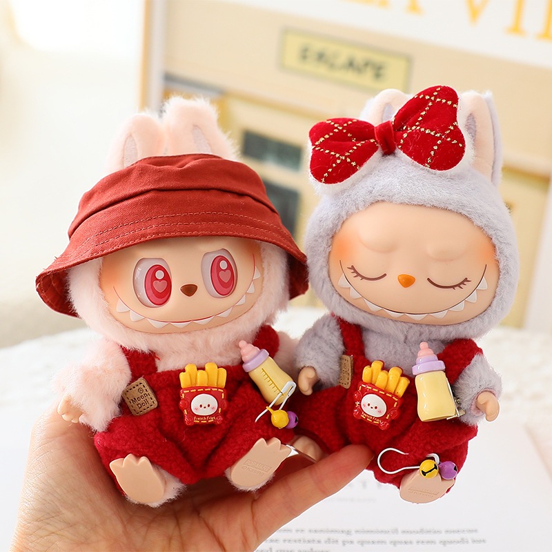 Labubu Clothes Very Cute Overalls and Hats (Only Clothes) | Shopee ...