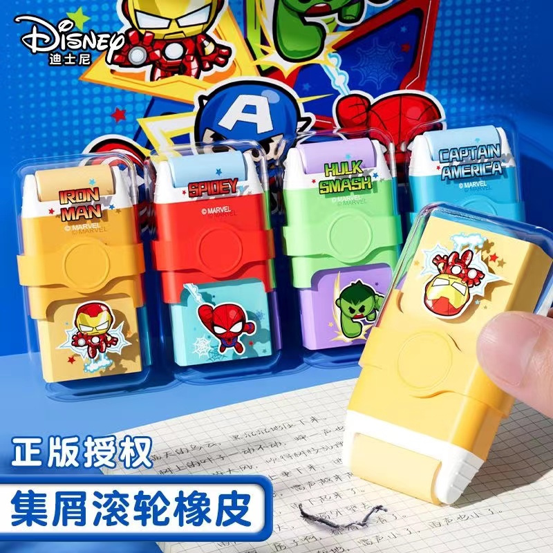 Disney Spiderman Creative Roller Eraser Pencil Eraser with Cover and ...