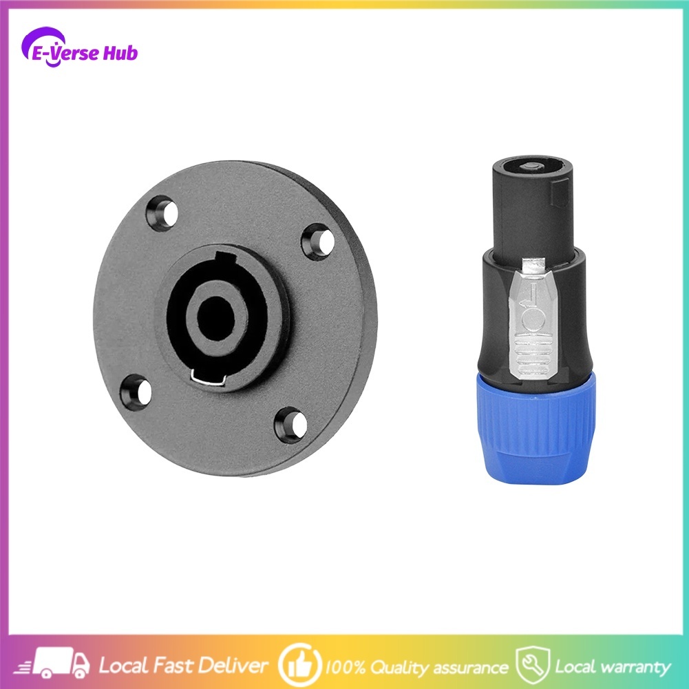 Speak On Connector Male and Female 4 Pins Speakon Terminal Heavy Duty ...