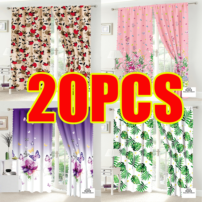 20pcs Curtain 85x185 cm Cortina curtain window set Kurtain window ...