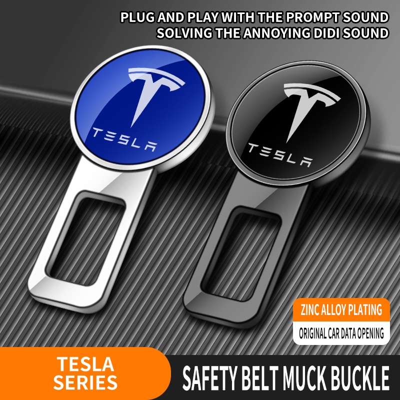 1/2pcs Car Logo Safety Belt Insert Buckle Round Head Car Seat Belt ...