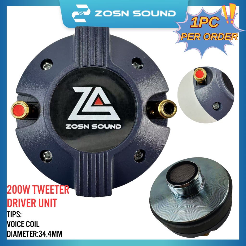 [ZS Audio]200W Compression Driver Unit 34.4mm Voice Coil Tweeter Heavy ...