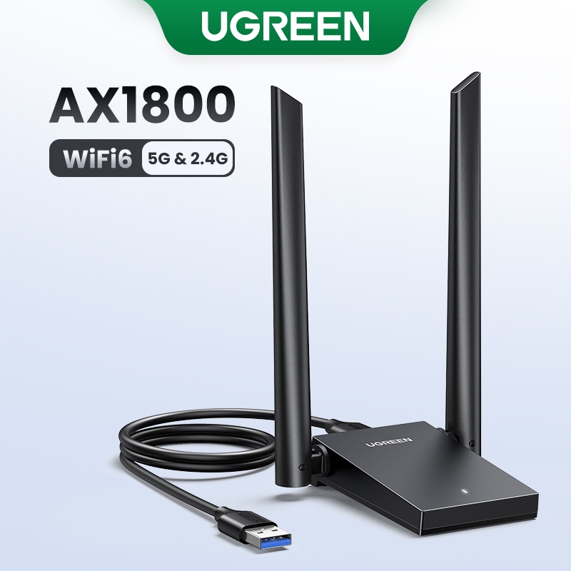 UGREEN WiFi Adapter AC650 AX1800 WiFi6/5 5G&2.4G USB WiFi Card Dongle ...