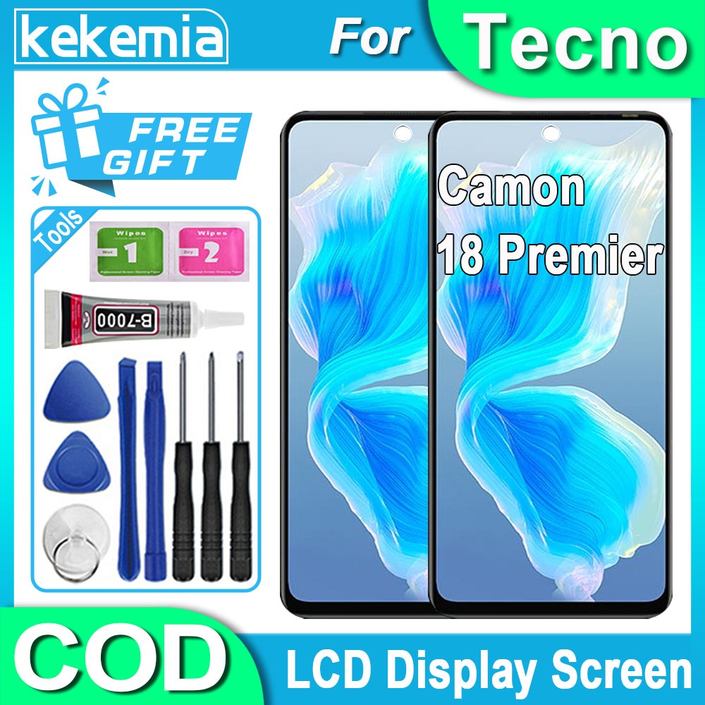Kekemia Display For Tecno Camon 18 Premier CH9 LCD Touch Screen ...