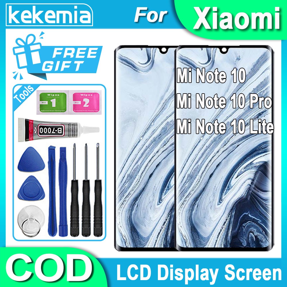 Kekemia Display For Xiaomi Mi Note 10 Mi Note 10 Pro Mi Note 10 Lite LCD Primitive Touch Screen ...