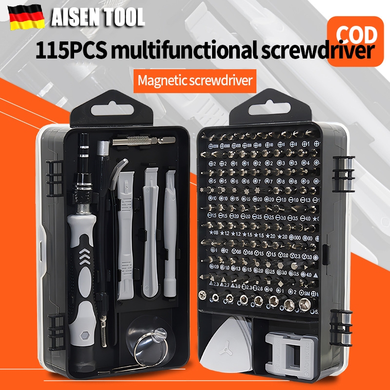 115pcs in 1 Screwdriver Set Multi-function Magnetic Precision Screwdriver Set tools set with box ...