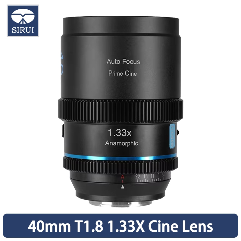 SIRUI 40mm T1.8 1.33X S35 Frame Autofocus Anamorphic Lens Cine lens ...