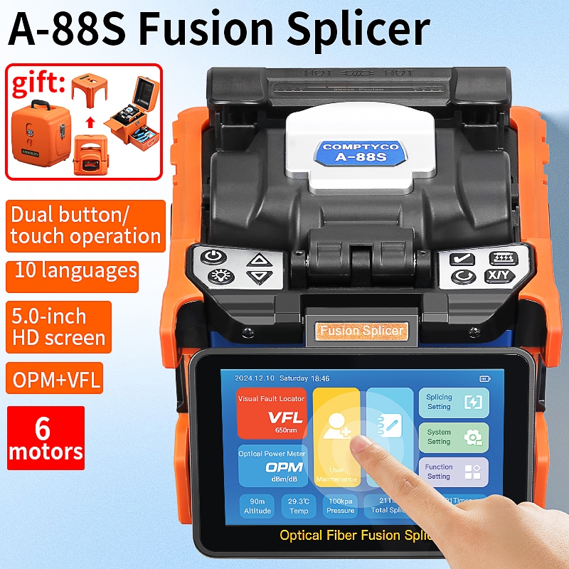 COMPTYCO A-88S Automatic Fiber fusion splicer machine 10 languages with ...