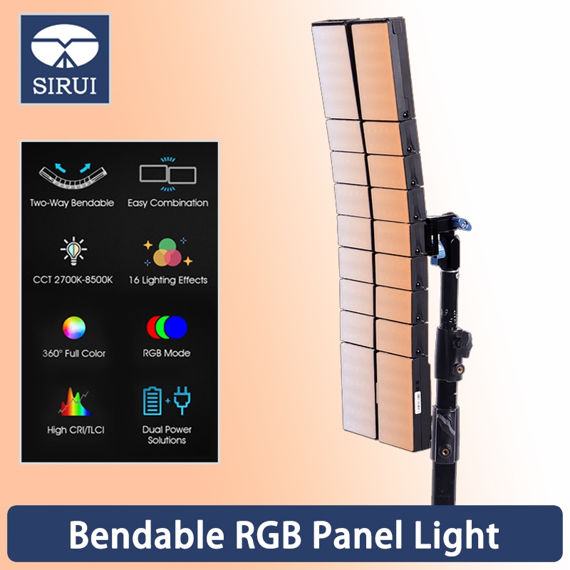 Sirui Dragon Series Bendable RGB Panel Light B25R RGB full-color fill ...