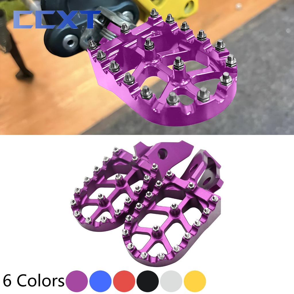 Motorcycle CNC Aluminum Footpegs Bracket Pedals Foot Pegs For Sur Ron Sur-Ron Surron Ultra Bee ...