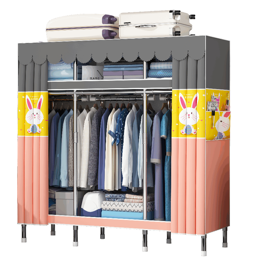 TAP Zipper Metal Wardrobe Cabinet For Storage Bedroom Clothes Cabinet ...