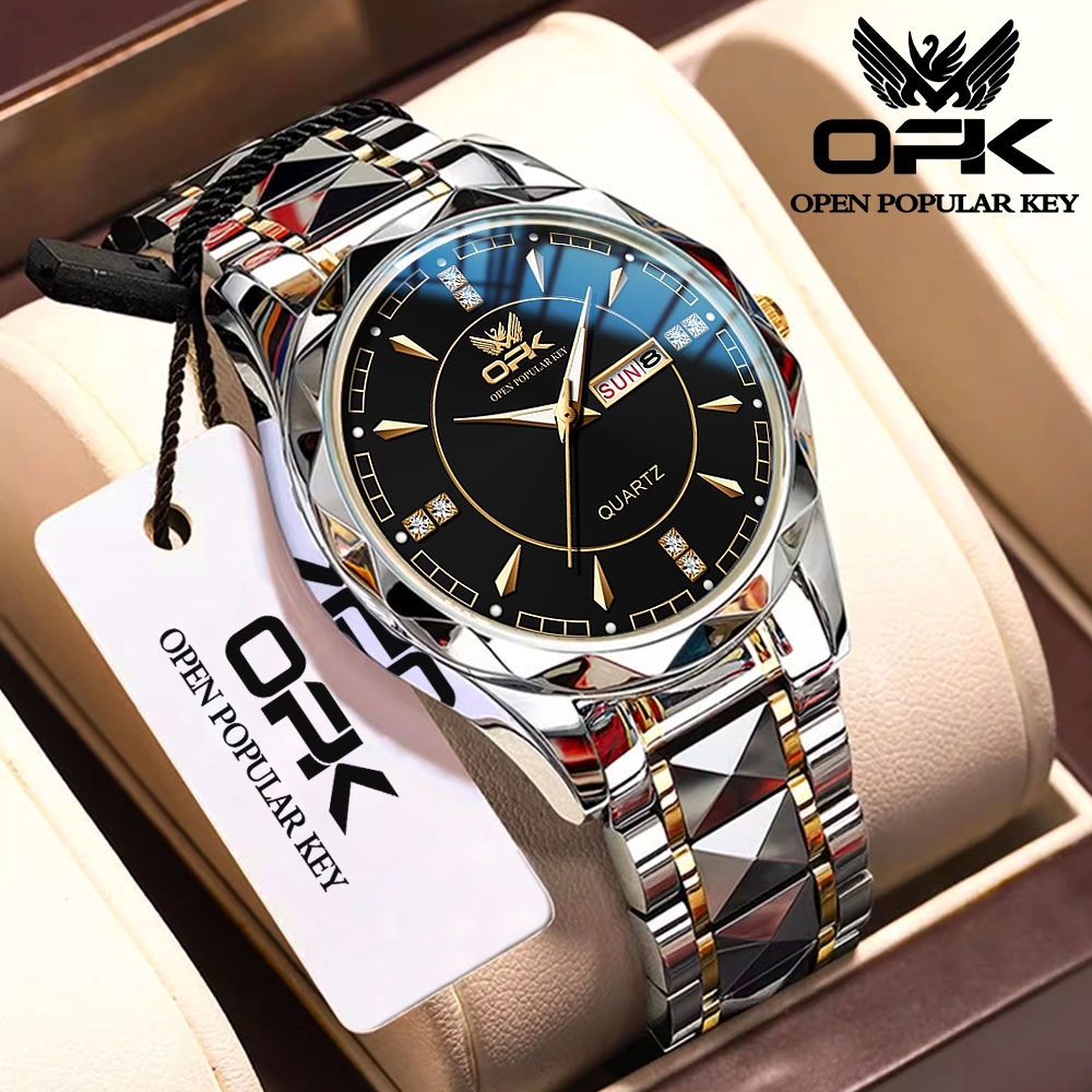 OPK Valentine Gift Watch For Men Waterproof Original Quartz Stainless ...
