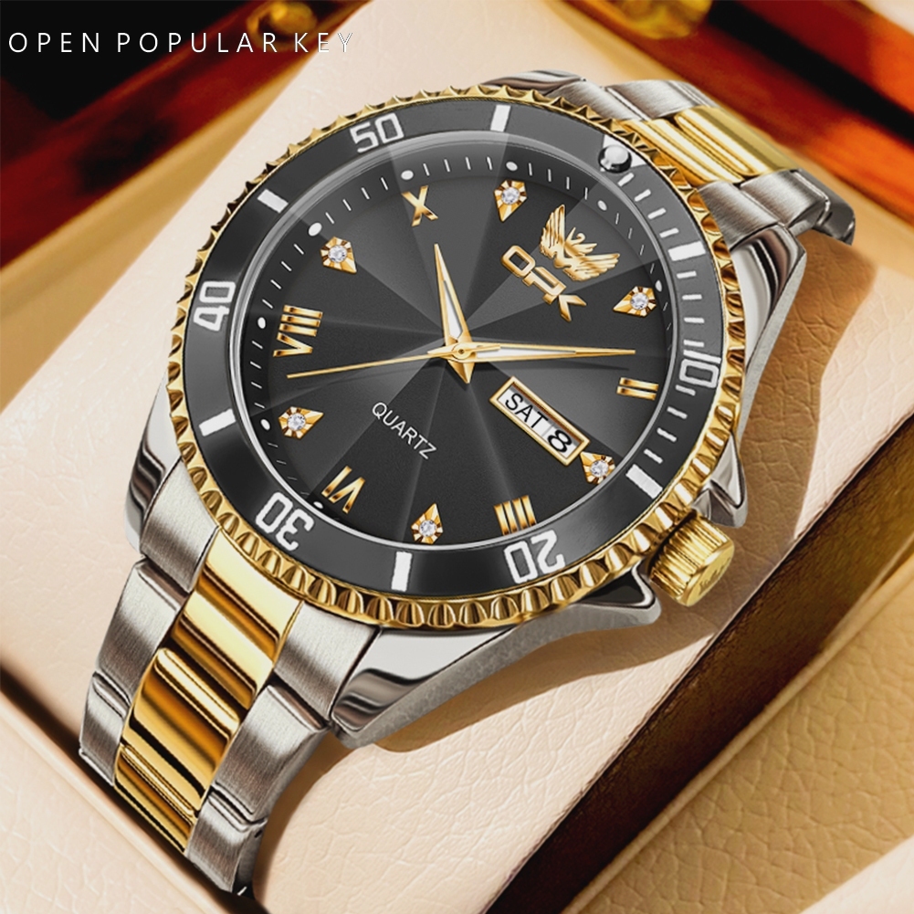 OPK Business Watch For Men Original Waterproof Quartz Stainless Steel ...