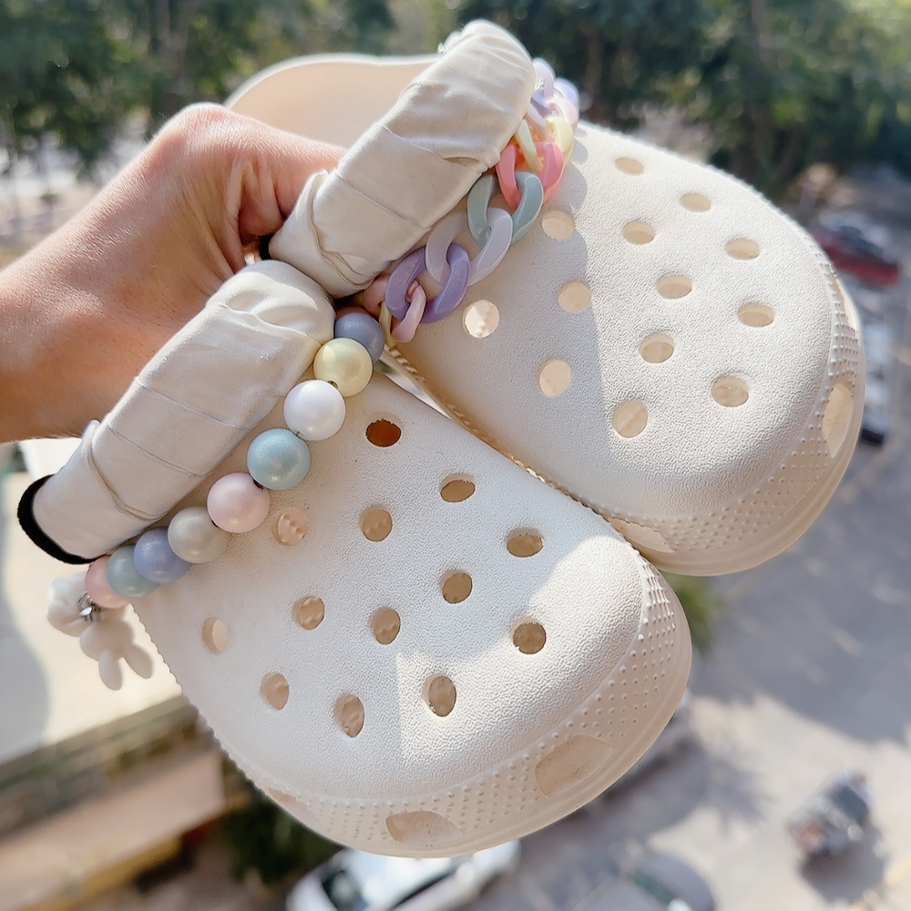 Rainbow Candy magic beads croc fashion chain shoe decoration Diamond ...