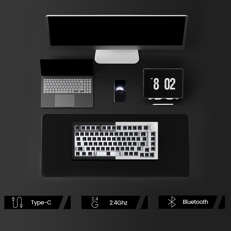 Akko 5075B VIA Barebone Kit with 5-pin, Hotswap, RGB, South-facing PCB ...