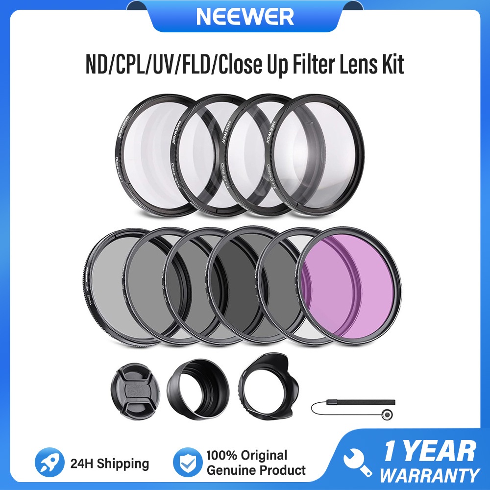 NEEWER 67MM Complete Lens Filter Accessory Kit for Lenses with 67MM ...