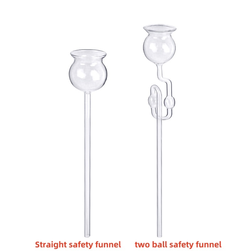 Safety funnel double ball funnel glass funnel for producing carbon ...
