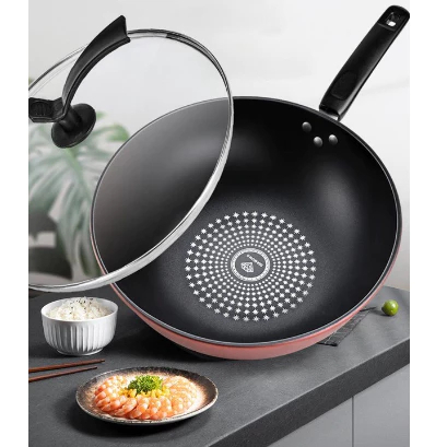 Diamond Red 32cm Non-Stick Wok: The All-in-One Kitchen Essential for ...