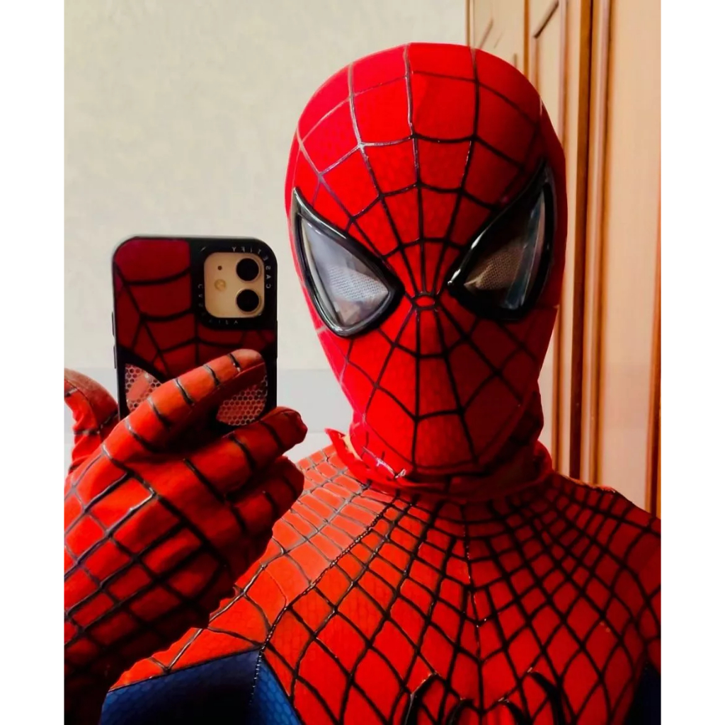 Spider-Man Mask The Amazing Spider-Man with Moving Eyes and Glowing ...