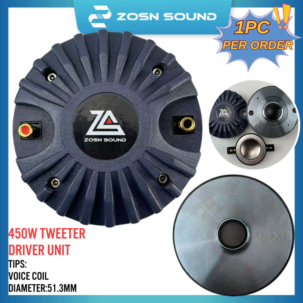 [ZS Audio]450W Compression Driver Unit 51.3mm Voice Coil Tweeter Heavy ...