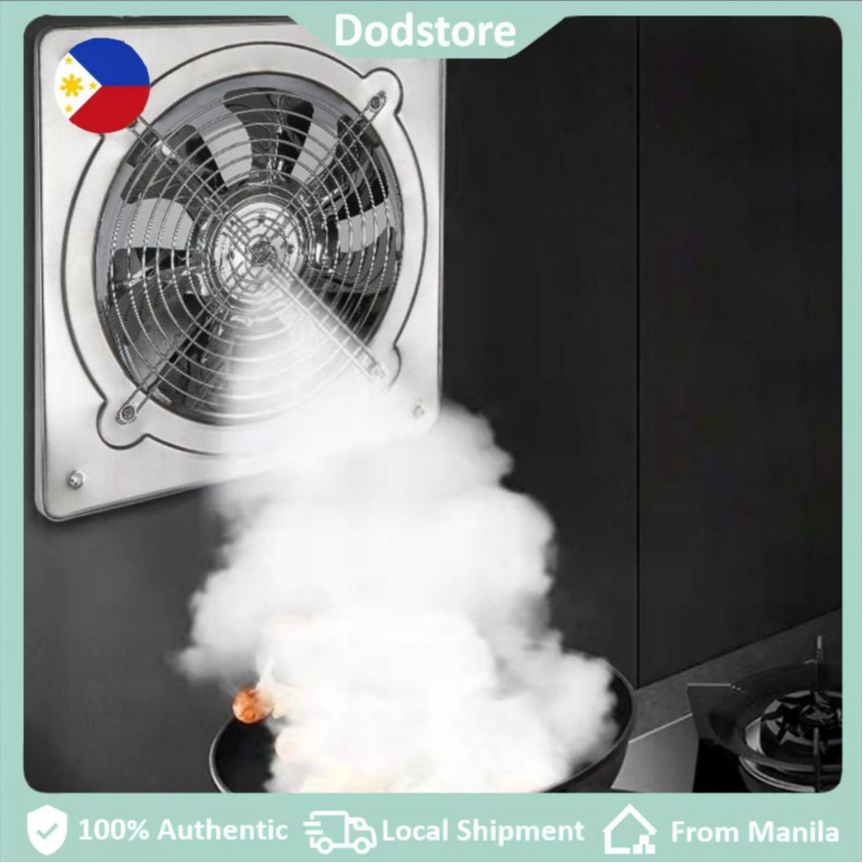 Wall-Mounted Exhaust Fan Stainless Steel Silent Inverter Duct Fan for ...