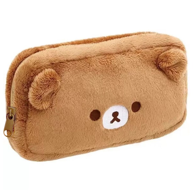 Rilakkuma Chairoikoguma Bear Plush Pencil Case for Kids Girls Kawaii ...